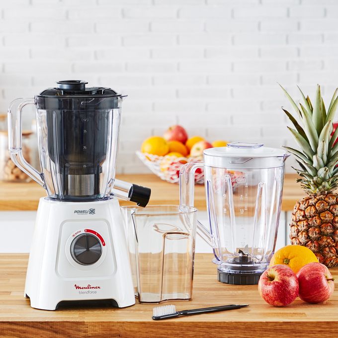 Blender Moulinex Blende force + Centrifugeuse LM42Q110 / 600W / Blanc